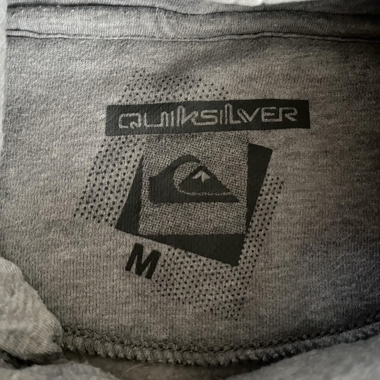 Quiksilver hoodie, grey, vintage, really good... - Depop