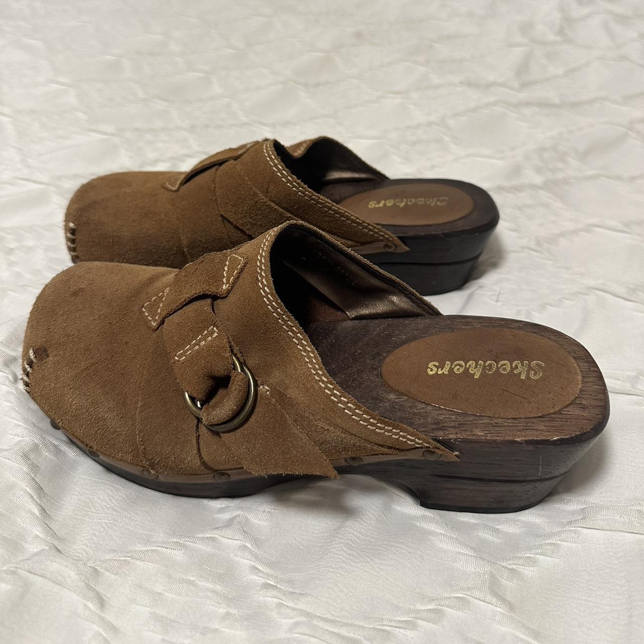 CUTEST BROWN SUEDE CLOGS 🤭 - fits 7.5 or 8 -SO... - Depop