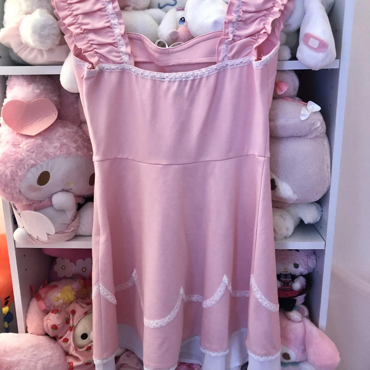 dolls kill sweet secret paramour pinafore dress,... - Depop