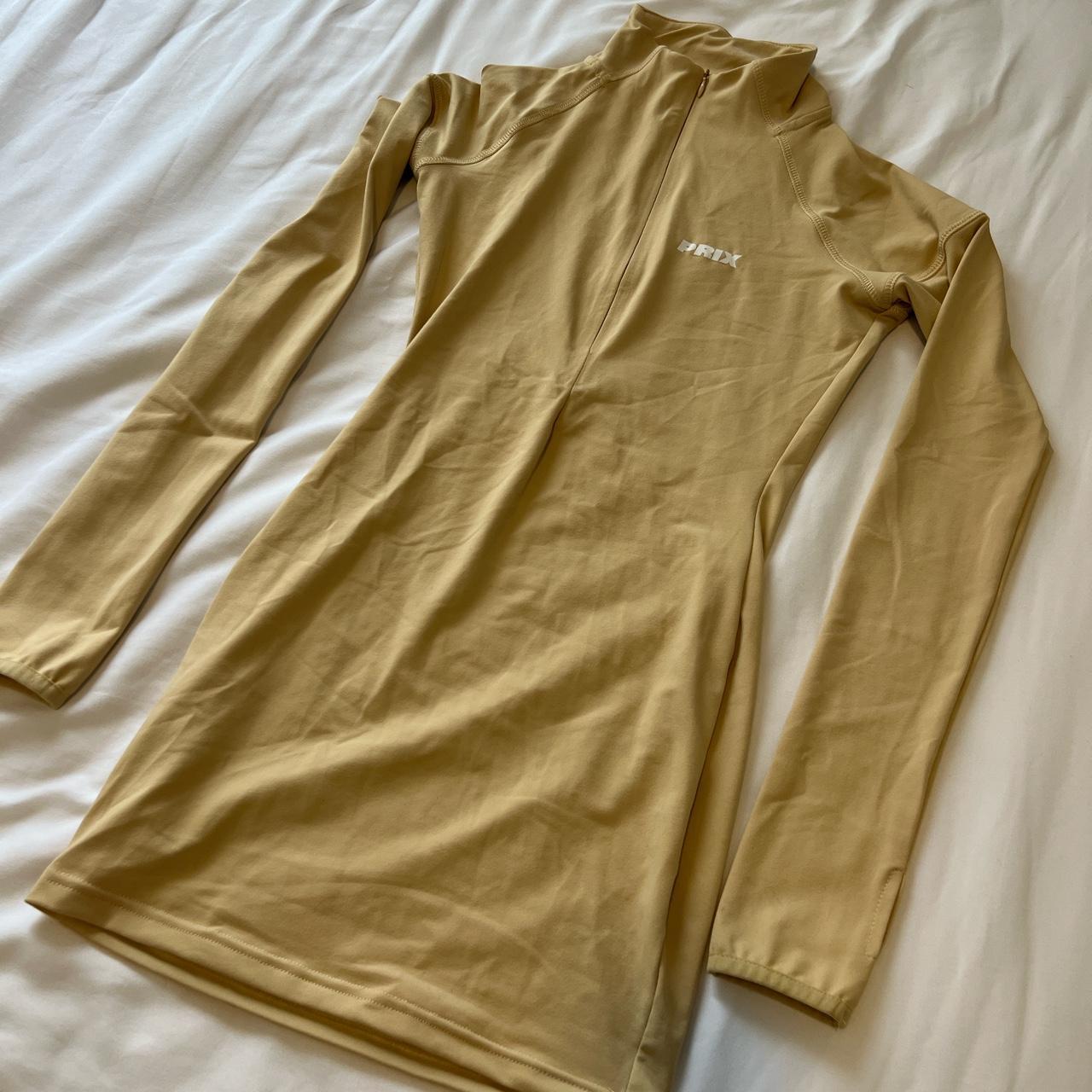 prix workshop mini dress in desert tan price firm... - Depop