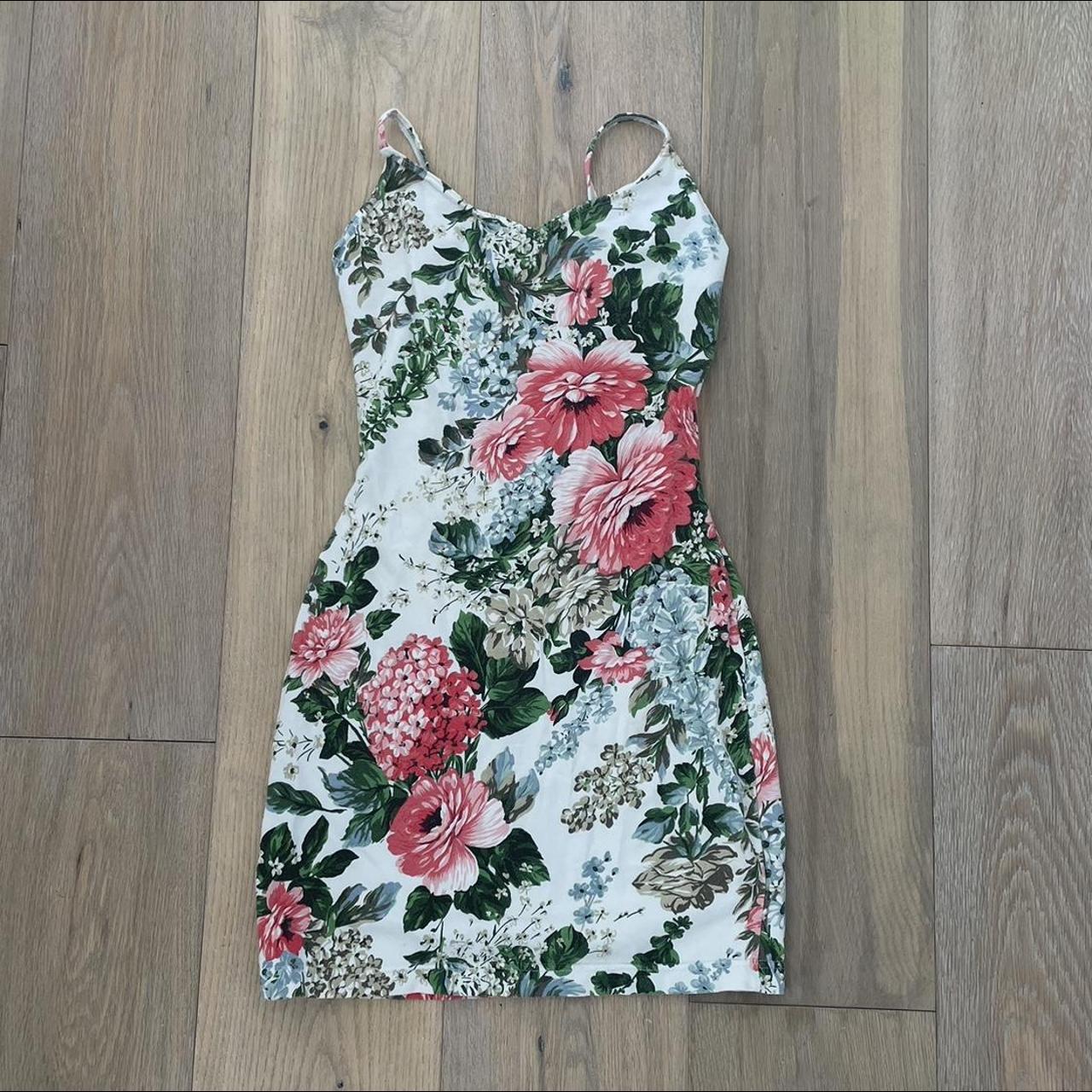 90s mini dress super short open back - Depop