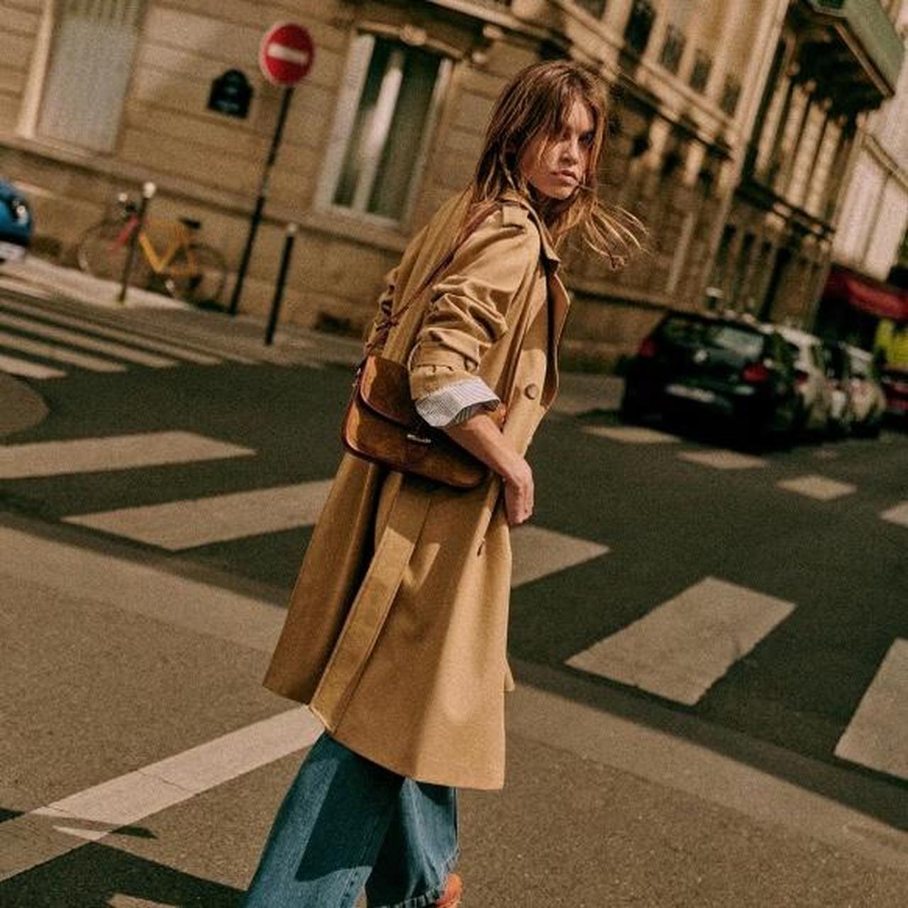 Sezane Scott Trench coat size 36 In perfect... - Depop