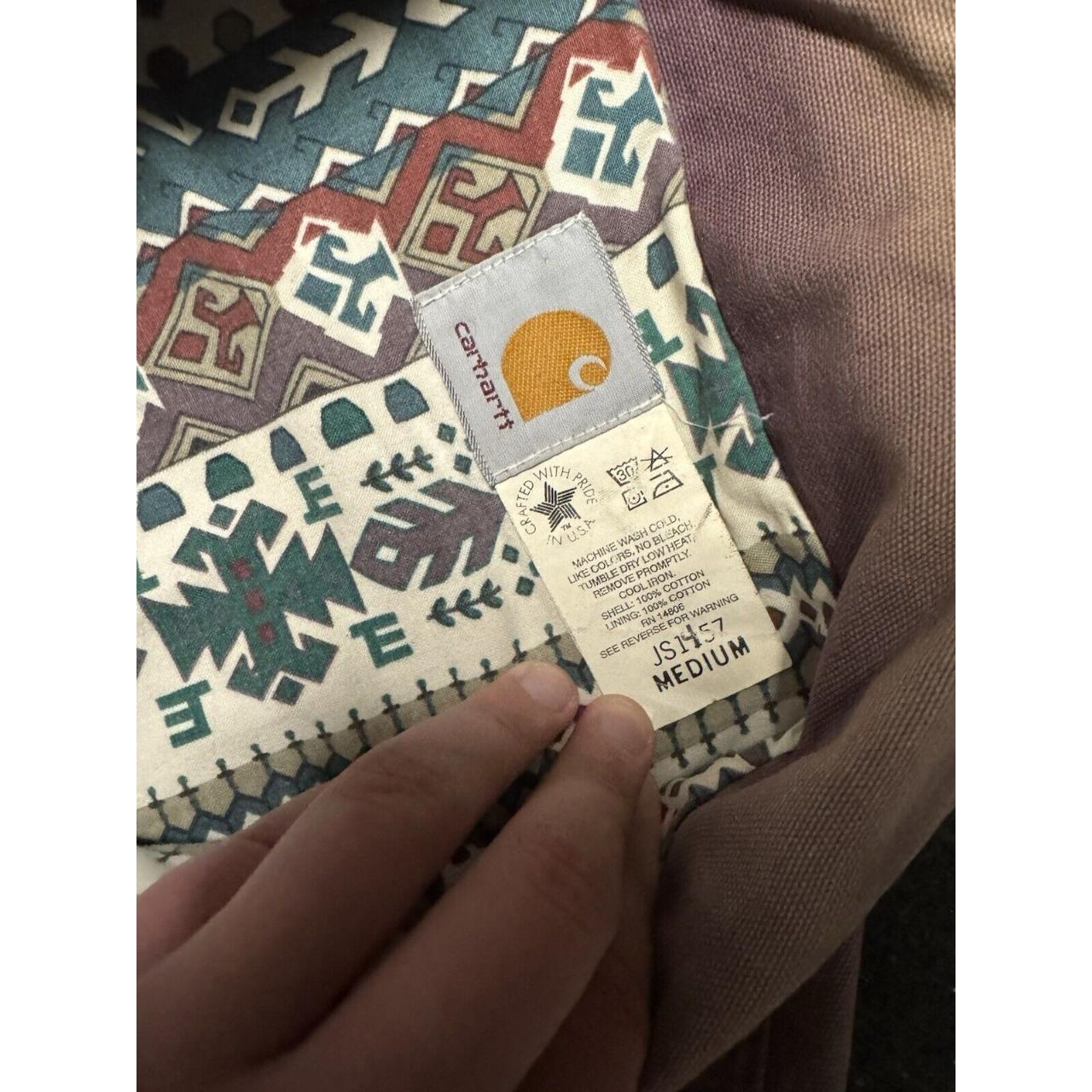 Vintage Carhartt Aztec Santa Fe Jacket Adult M... - Depop