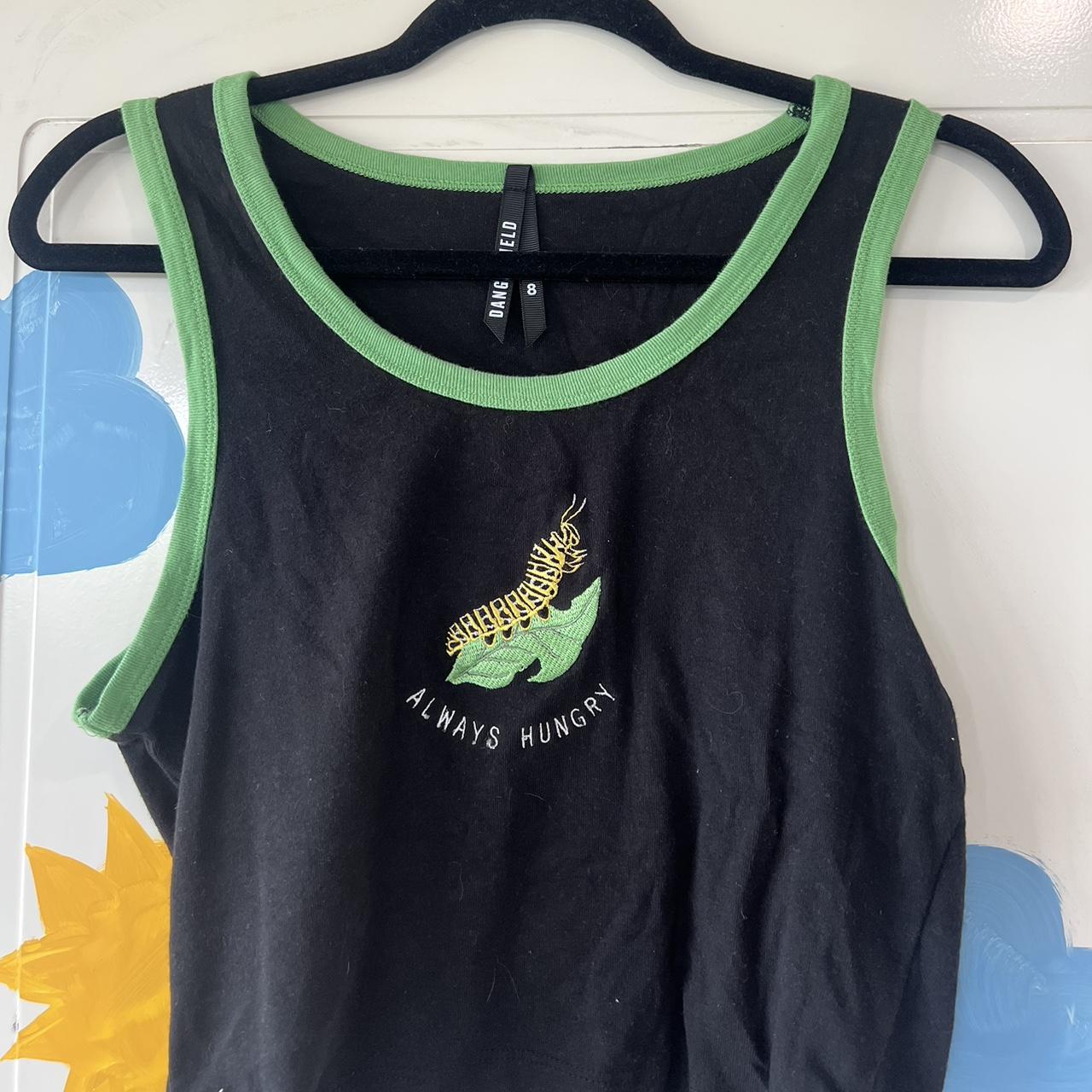 Always Hungry Insect Embroidery Tank top Sold out... - Depop