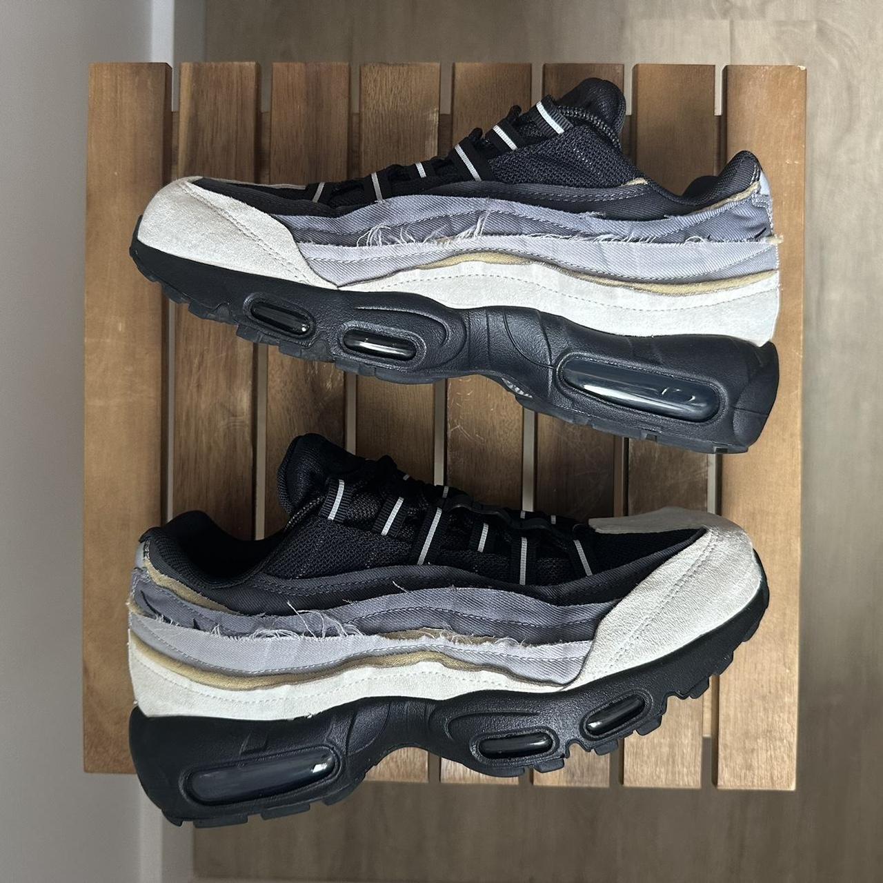 Nike CDG Comme Des Garçons Air Max 95 Black Grey US... - Depop