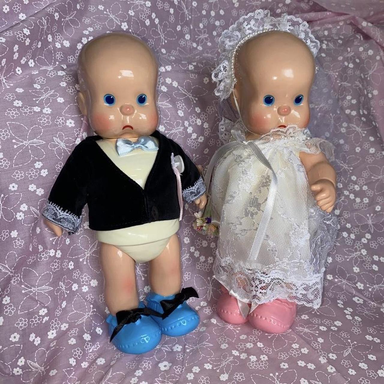 1986 Horsman HEbee SHEbee Wedding Bride and Groom... - Depop