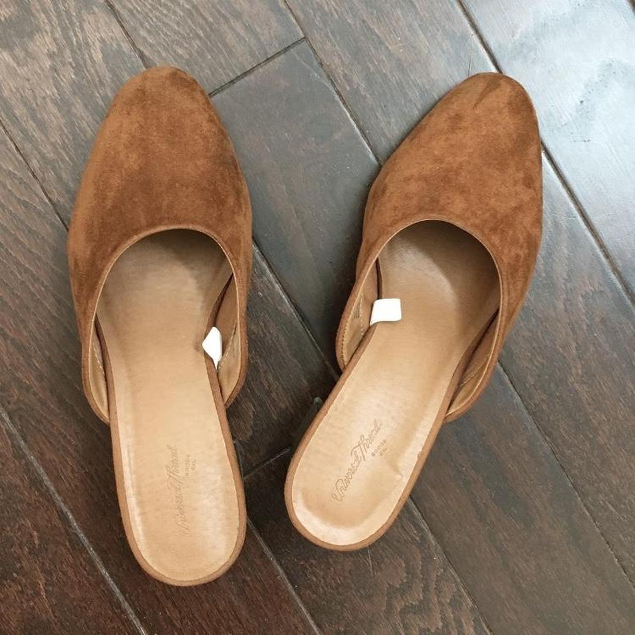 Beautiful fall color faux suede mules. US women’s... - Depop
