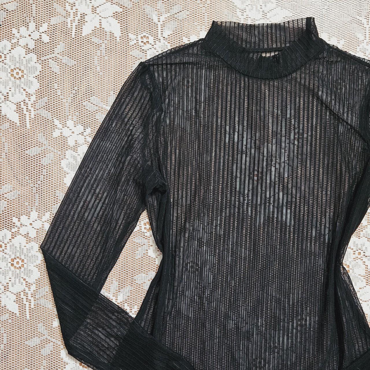 STRIPED MESH TOP Never used with no tags. Slight... | Depop