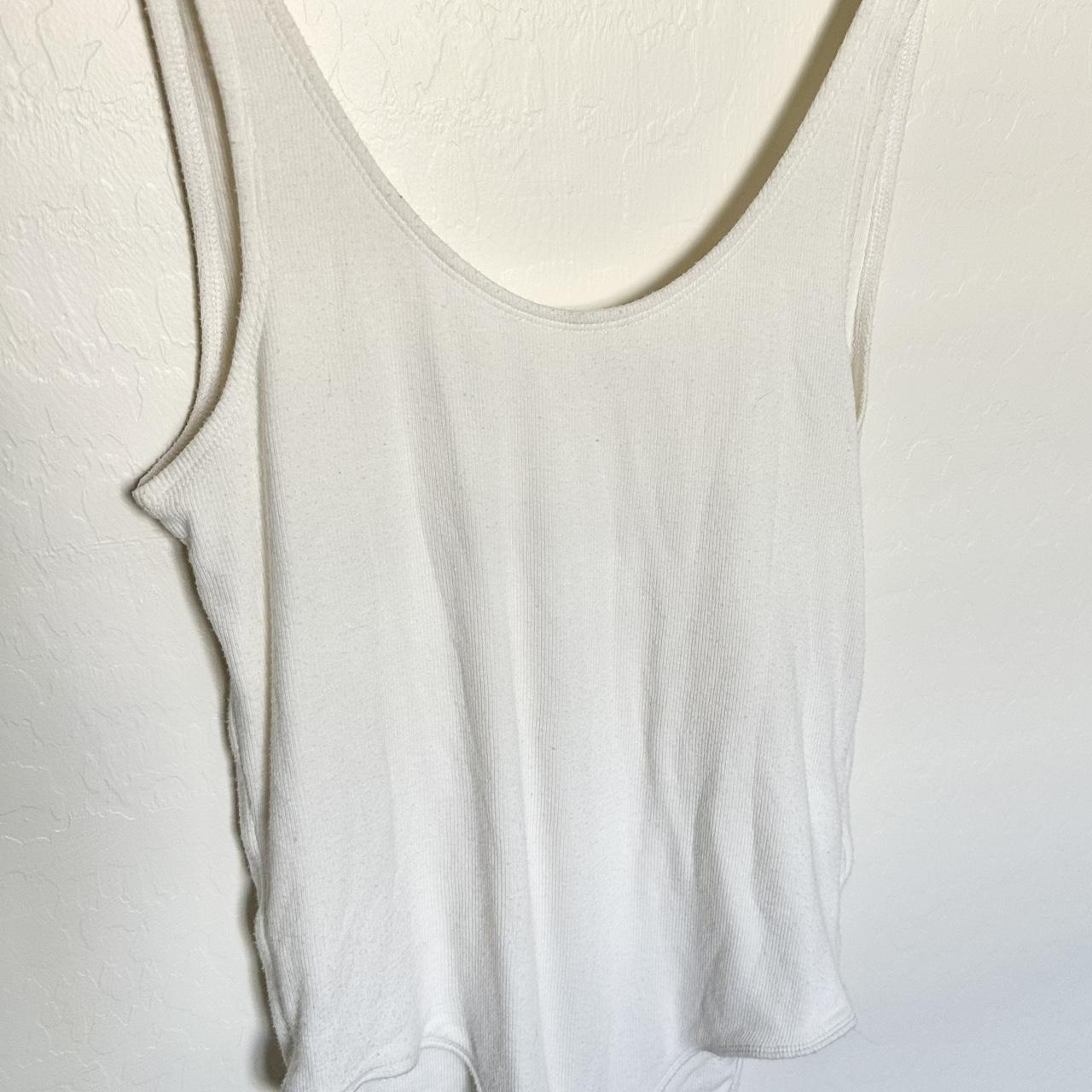 White Gap bodysuit in perfect condition. Stretchy... - Depop