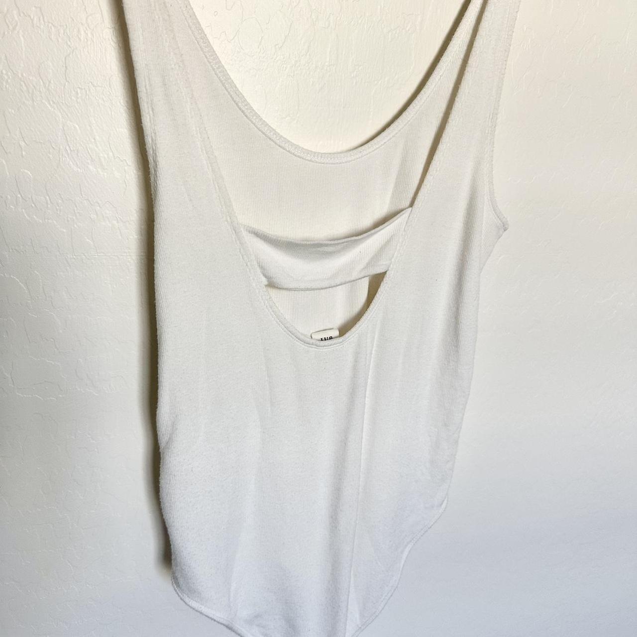 White Gap bodysuit in perfect condition. Stretchy... - Depop