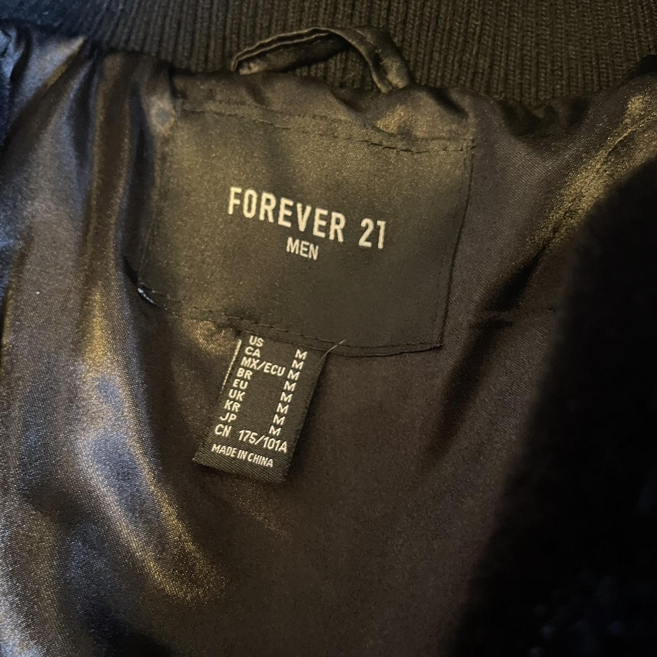 Forever 21 mens faux hour jacket size m - Depop