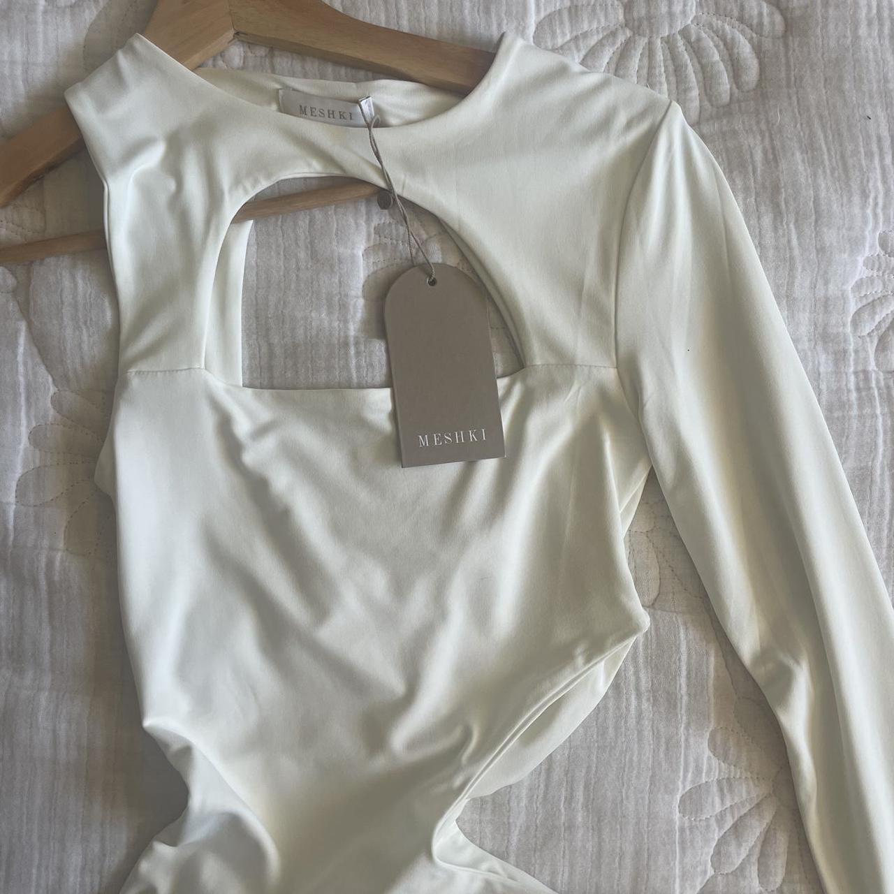 Meshki Women's White Dress | Depop