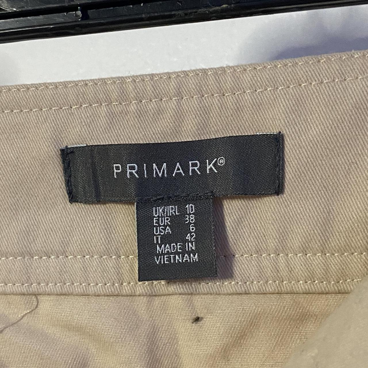 PRIMARK beige belted skirt Size 10 Will be washed... - Depop