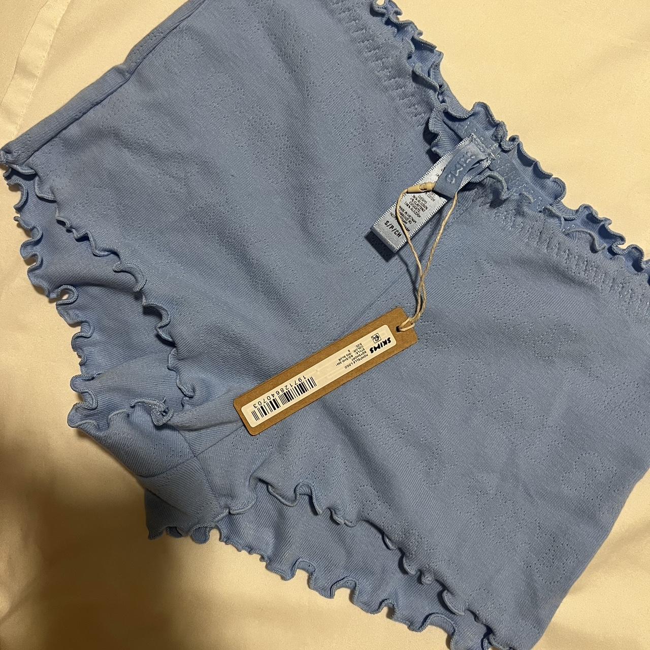 SKIMS Pointelle Logo Mini Short FREE SHIPPING Size... - Depop