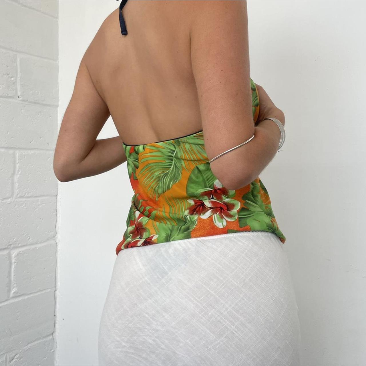 Noughties Tankini Halter Neck Top Seen On Size 8 Depop