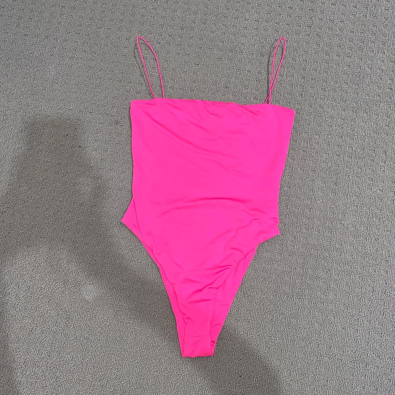 Hot pink double lined baby boo bodysuit - Depop