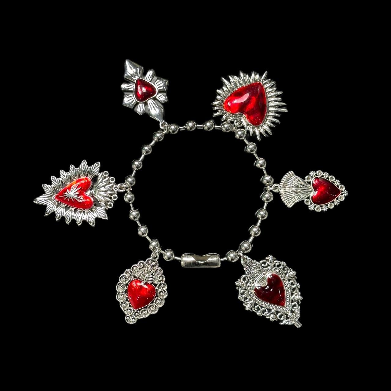 Arête Heart Charm Bracelet - No. 00372 ♥️ handmade... - Depop