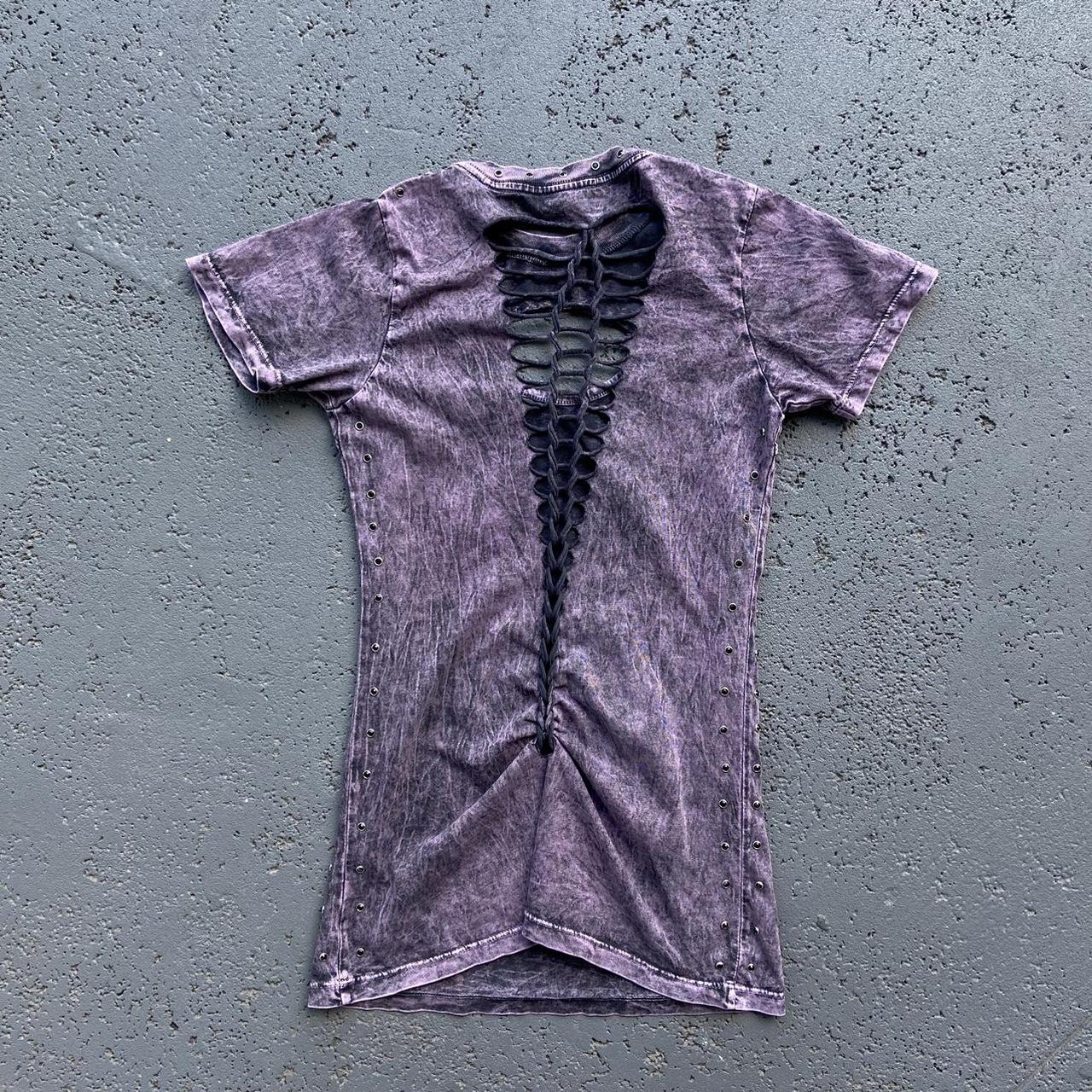 affliction iconic steel cutout grunge y2k purple... - Depop
