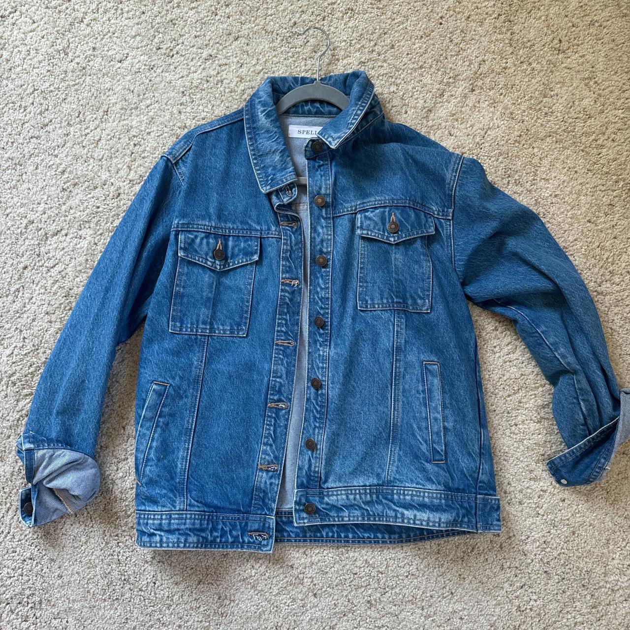 Spell denim jacket oversized - Depop