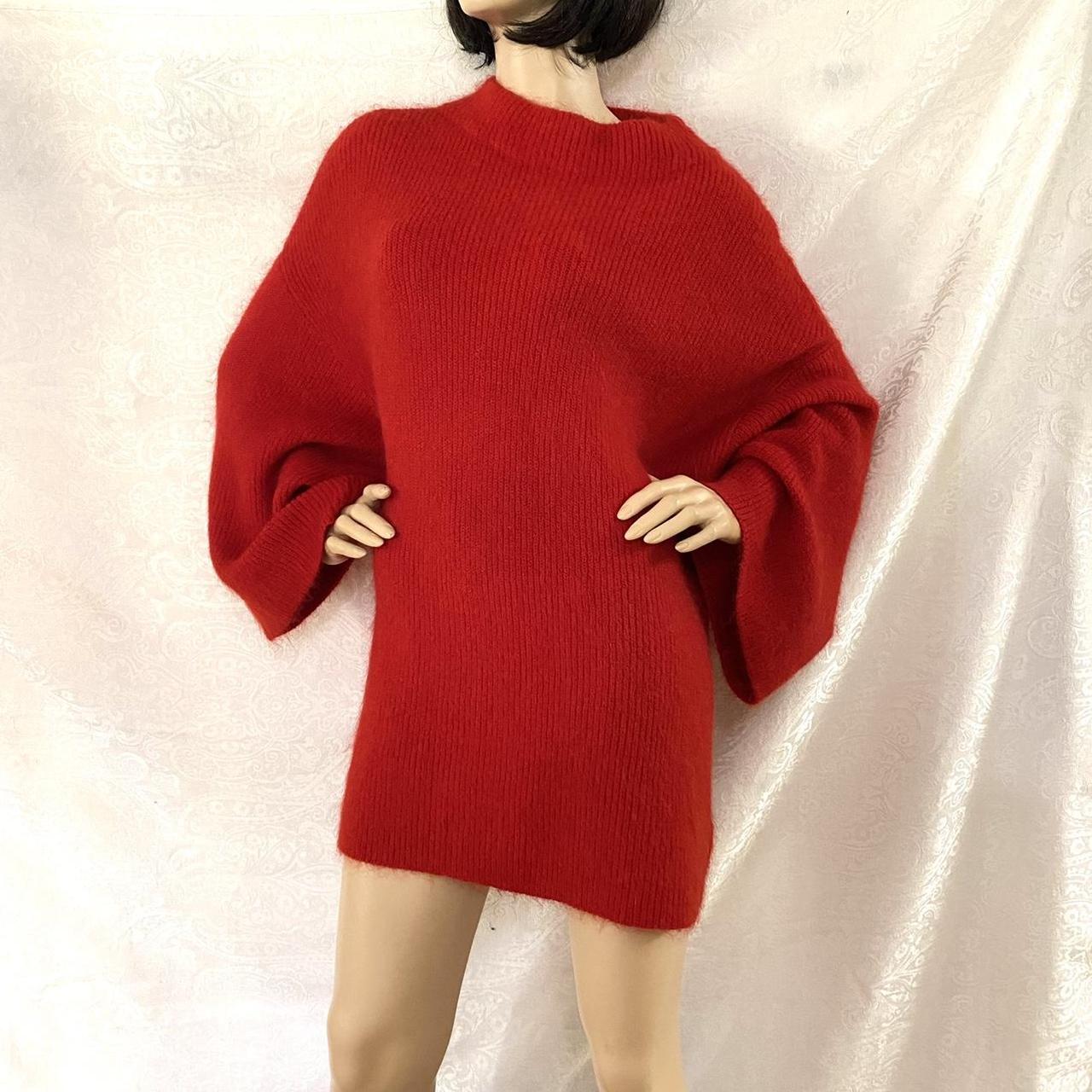 Oversized boxy red sweater. Size medium. Soft comfy... - Depop