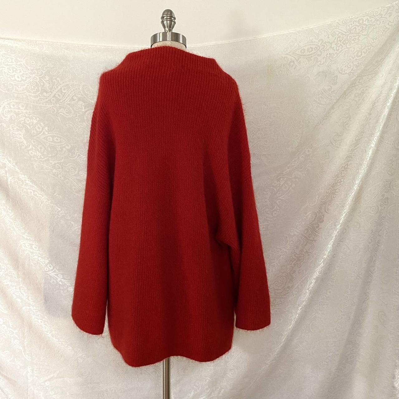 Oversized boxy red sweater. Size medium. Soft comfy... - Depop