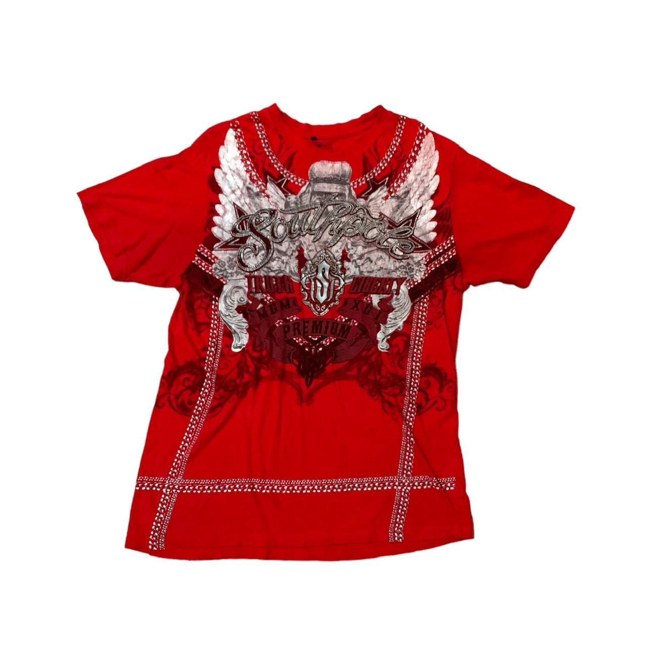 Red Southpole Mallgoth Shirt Size: XL tags:... - Depop