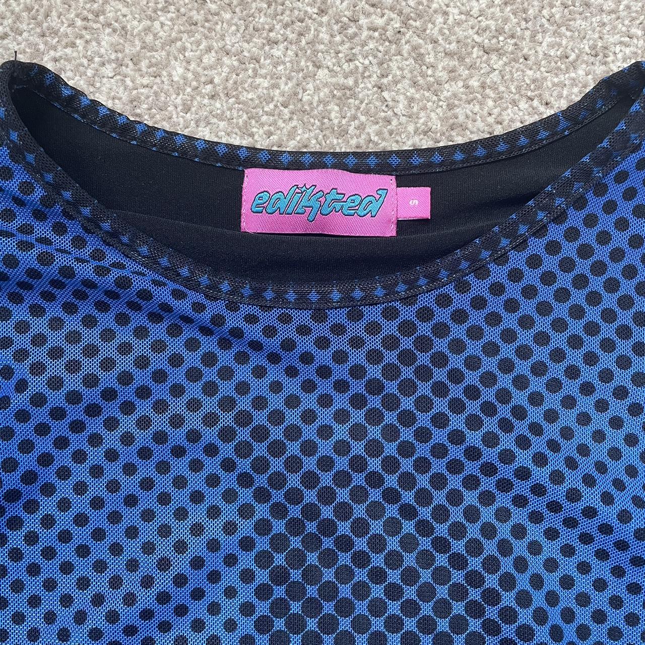 Edikted X-ray mesh blue set - size small - top and... - Depop