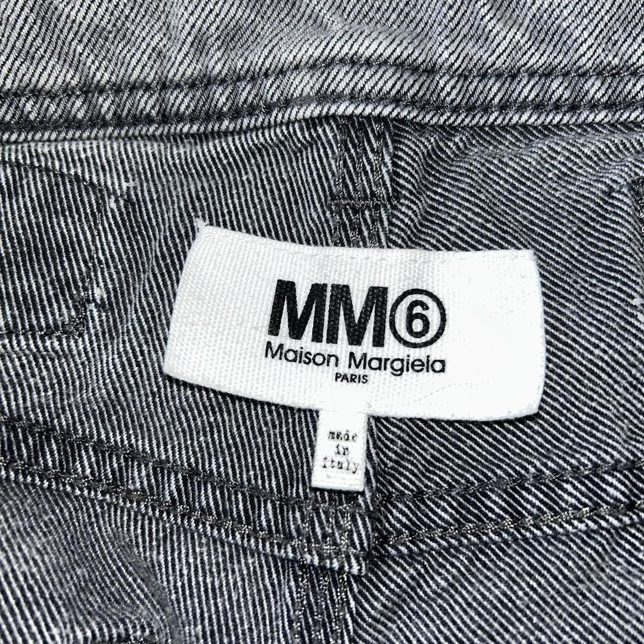 high waisted mm6 flare jeans, slightly distressed.... - Depop