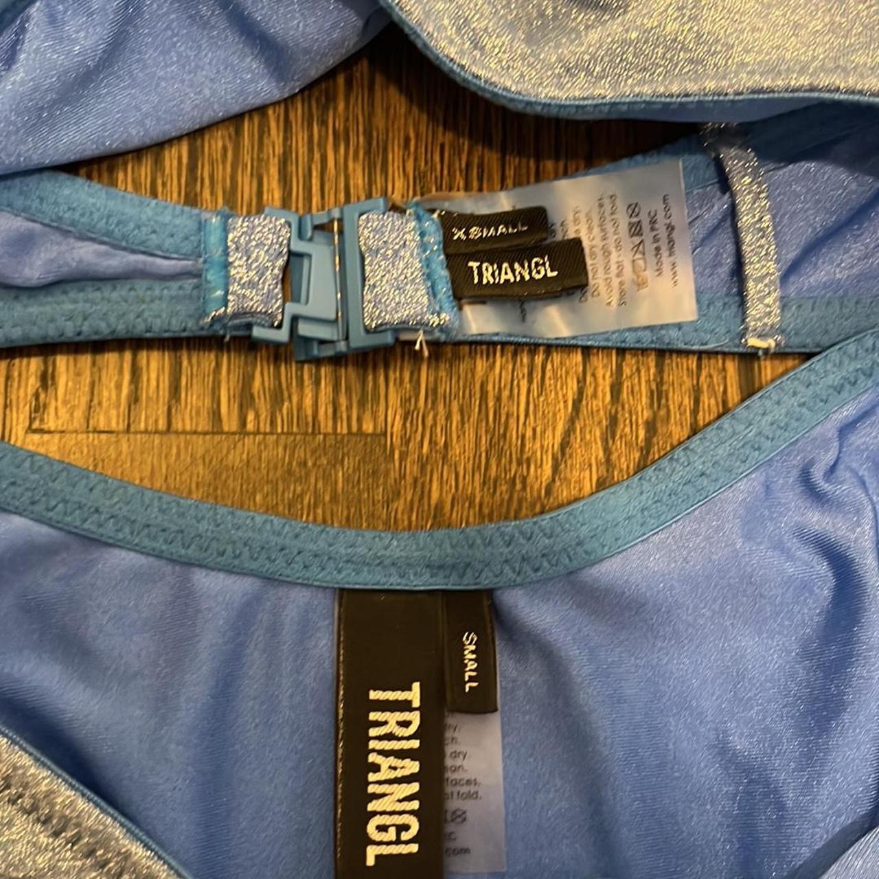 Triangl Women's Blue Bikinis-and-tankini-sets | Depop