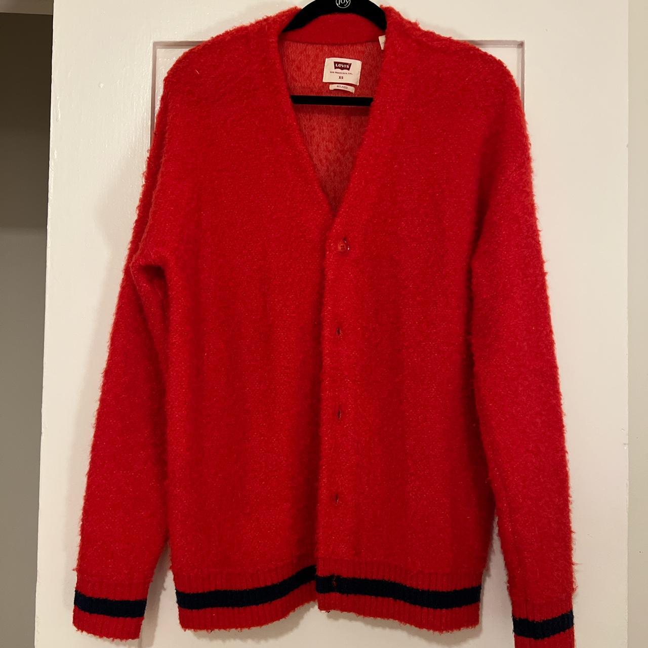 Levi Men’s Red Cardigan. Bought this year. Very good... - Depop