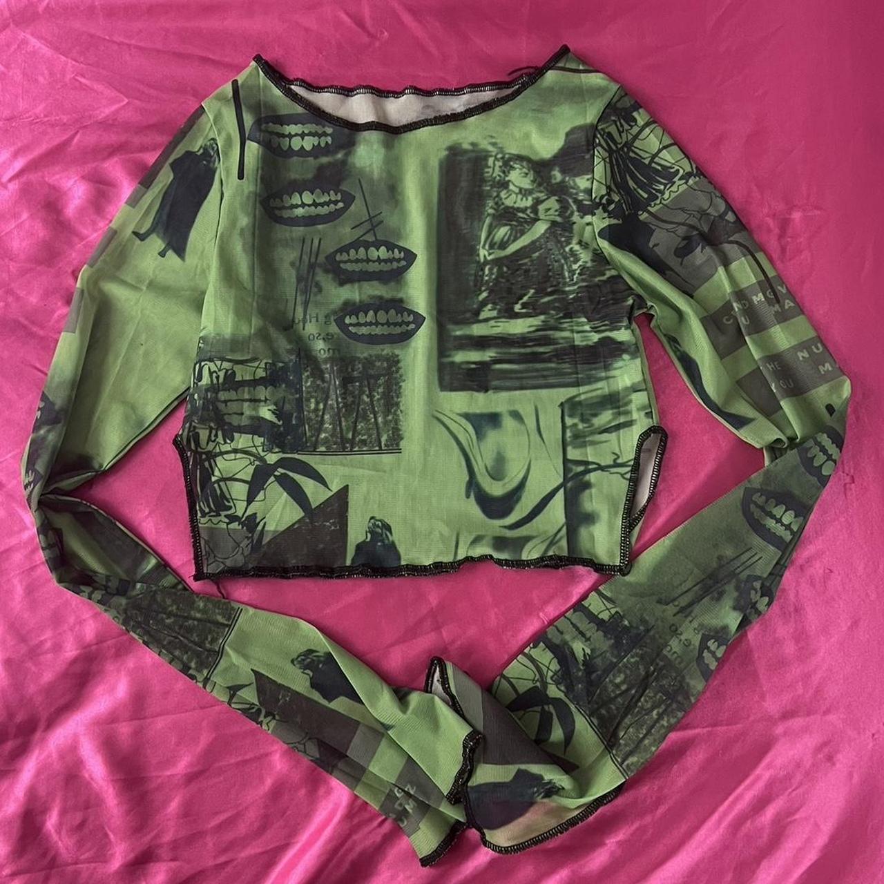 Brand new mesh green top from AliExpress. It’s a... - Depop