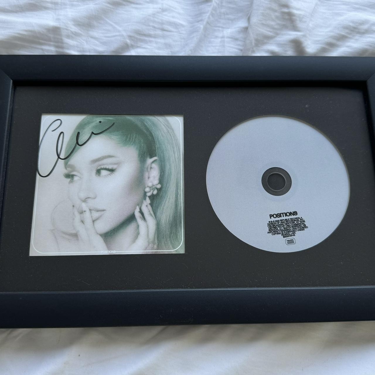 Signed Positions CD by Ariana Grande 💚 💿 Never... - Depop