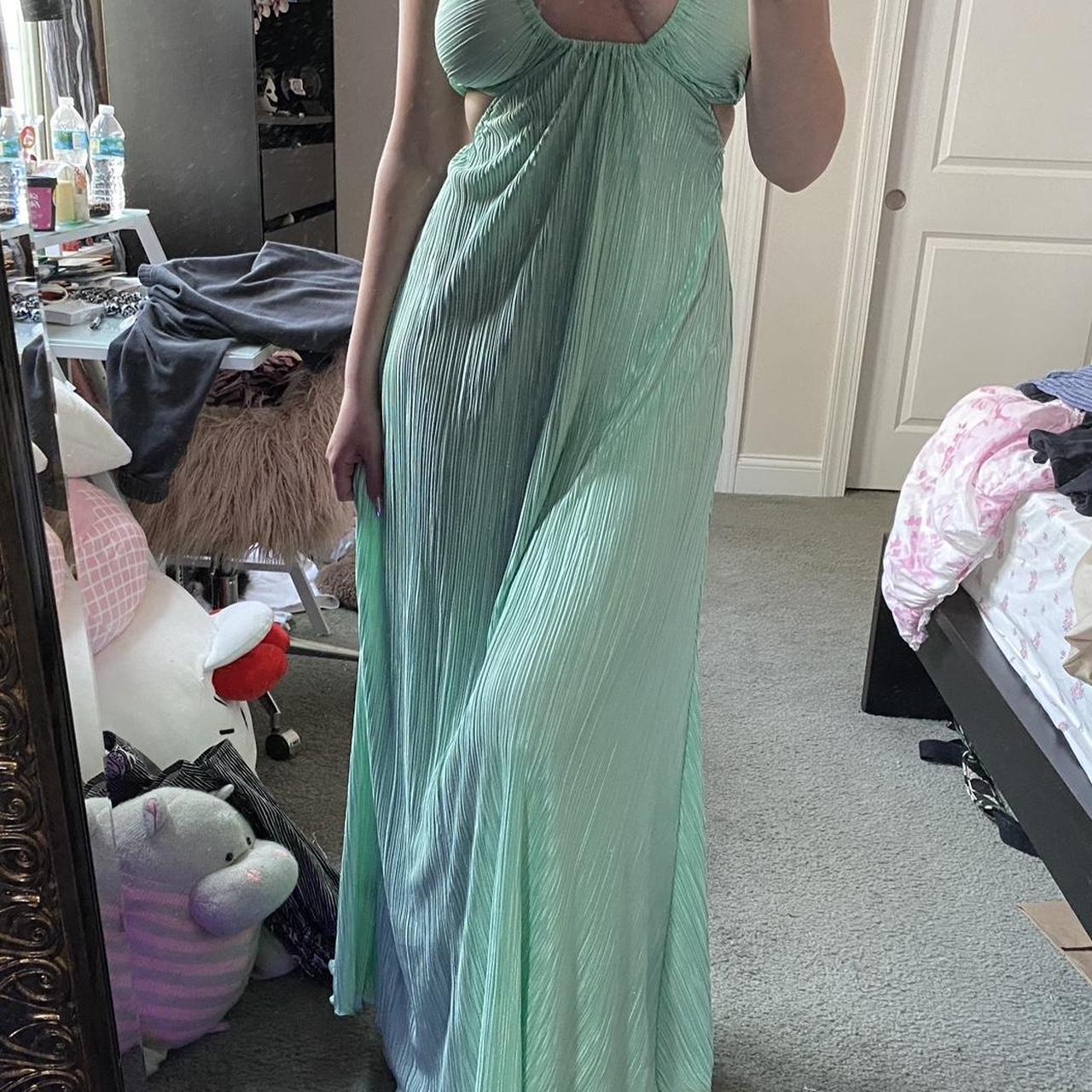 love shack fancy green maxi dress