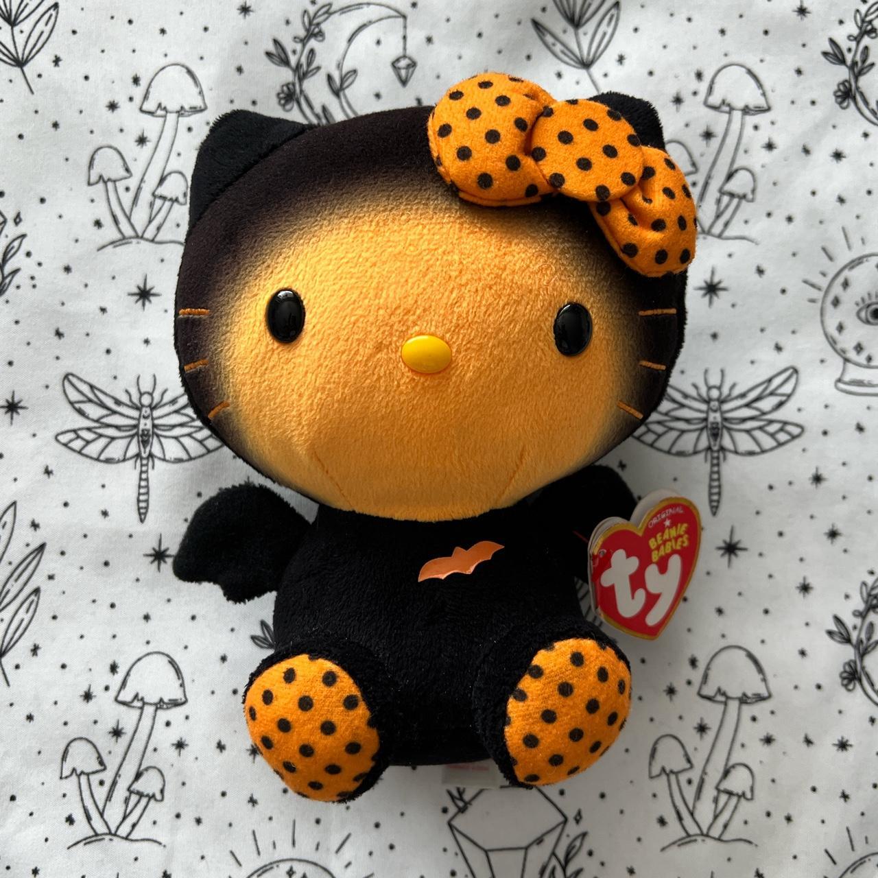 hello kitty bat plush halloween sanrio ty beanie... - Depop