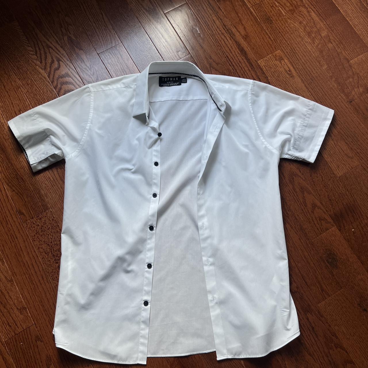 Topman shirt sleeve button up Size M Worn once - Depop