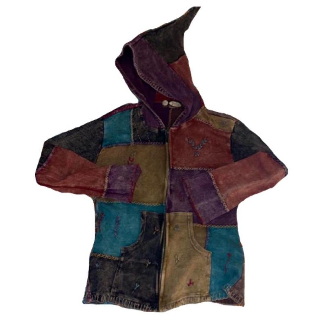 the most PERFECT hippie patchwork jacket 🌈🍒🌀🐞🦋🌻 -... | Depop