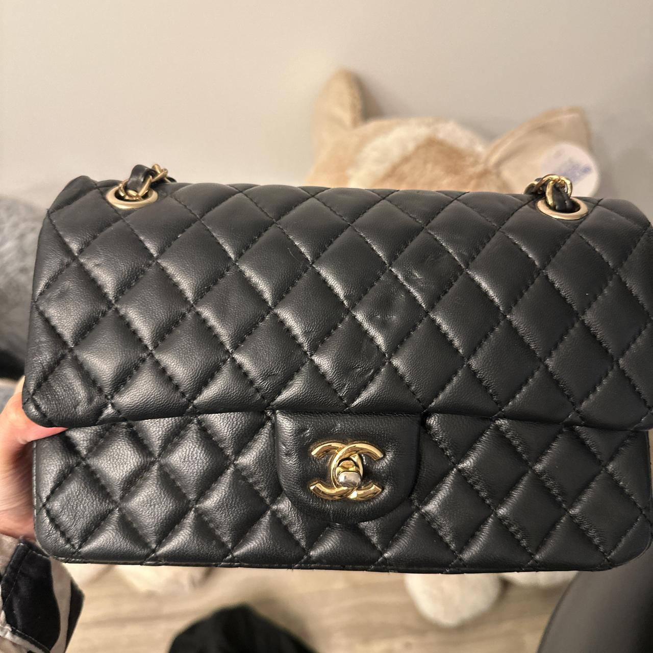 Black bag. Slightly dented from the chains in storage. - Depop