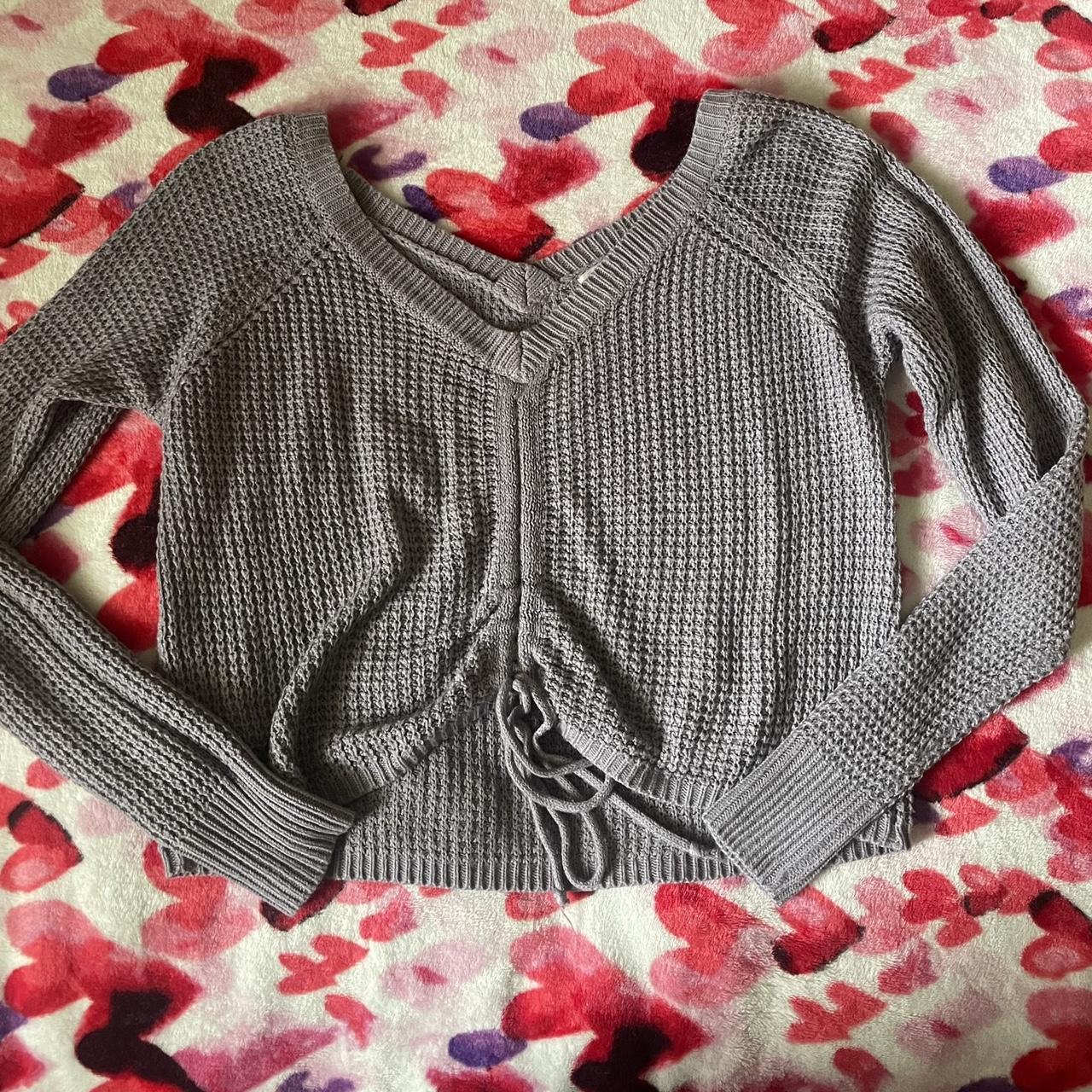 ౨ৎ⋆˚｡⋆ purple knit sweater size: large (In great... - Depop
