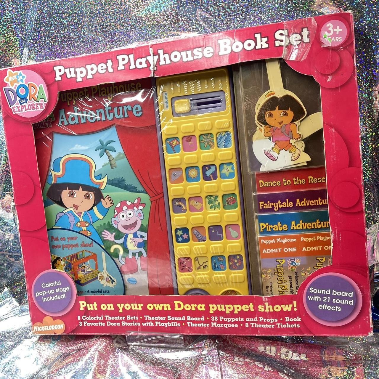 Dora the Explorer puppet playhouse book set with... - Depop