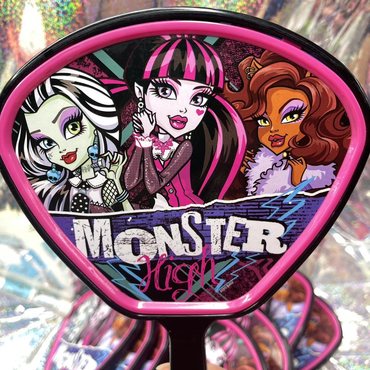 Pink Monster High hand mirror (plastic) 2013 new... | Depop