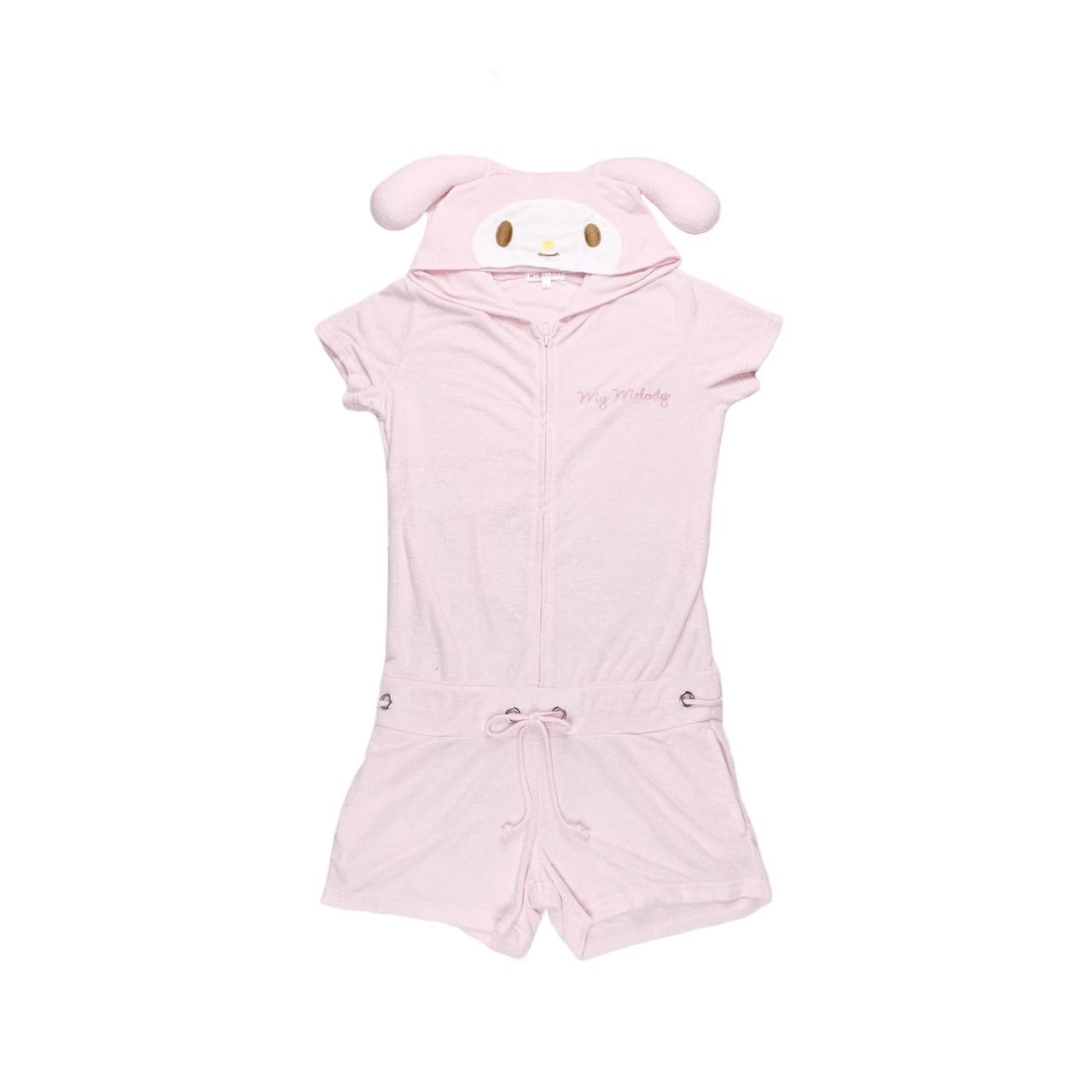 my melody one piece pajamas ૮(˶˃ᆺ˂˶)୨୧ ♡ adorable... - Depop