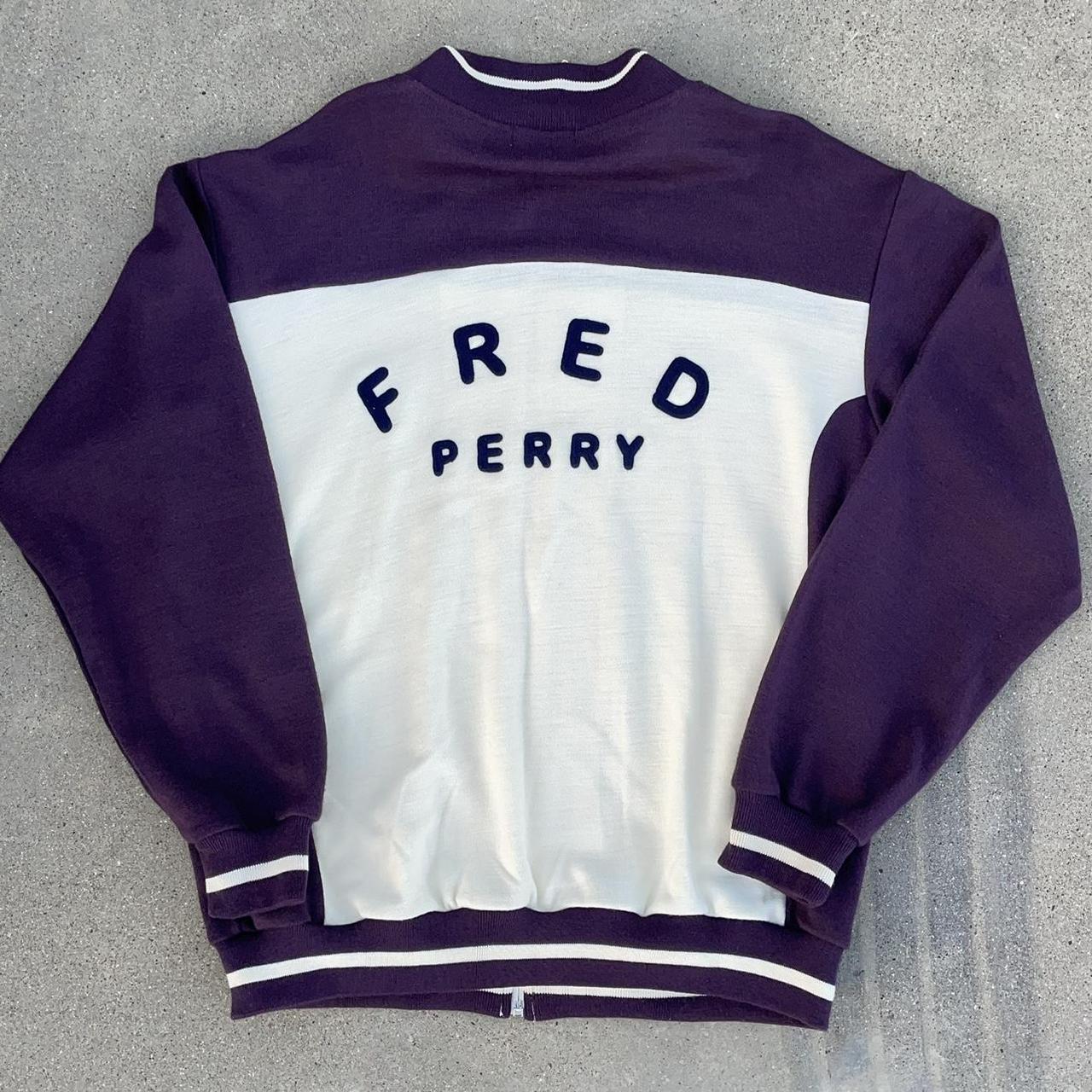 Beautiful Vintage 90s Fred Perry Full Zip Track... - Depop