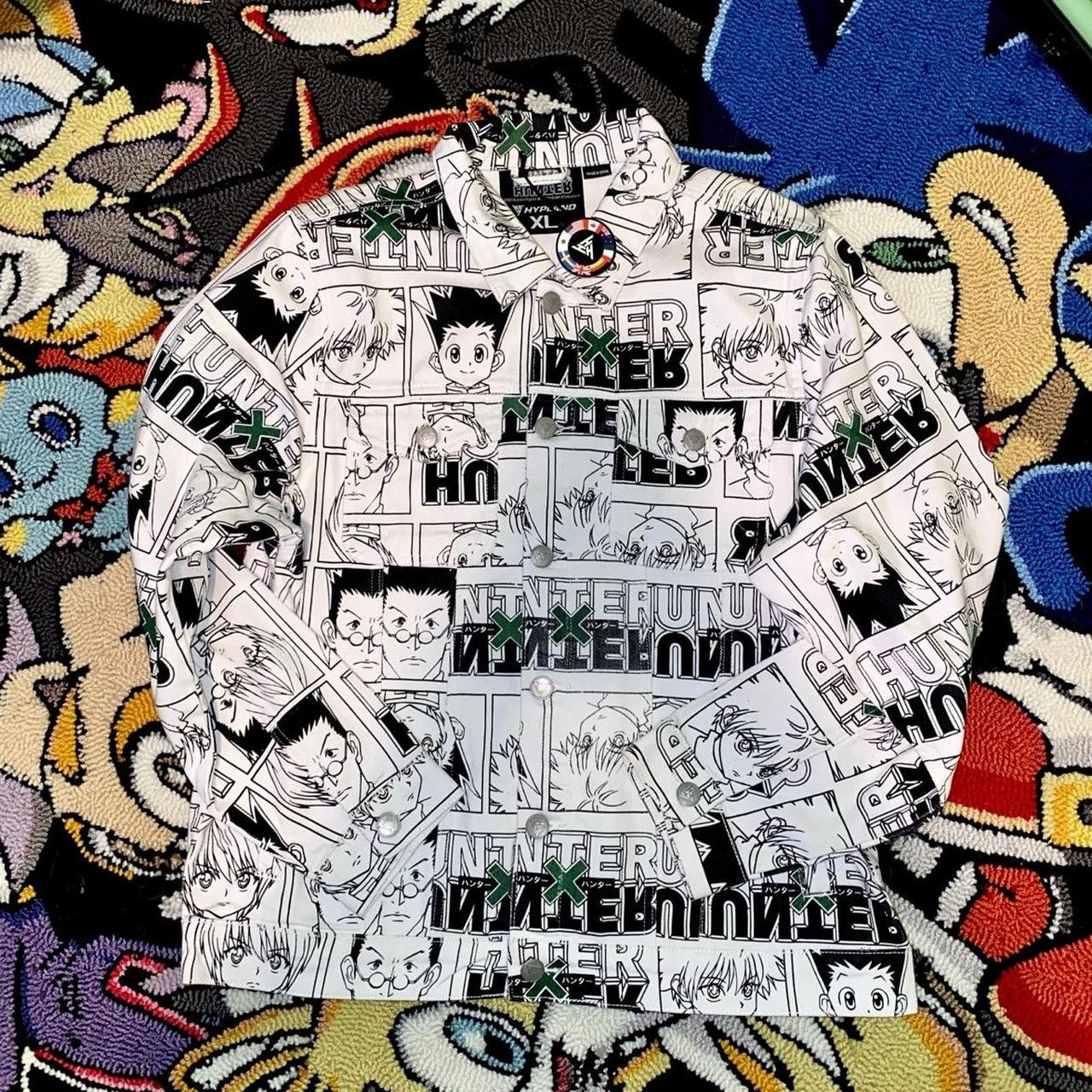 HYPLAND Hunter x Hunter Jean Jacket condition :... - Depop