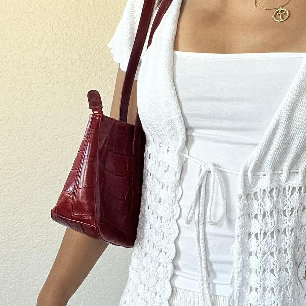 Red Vintage shoulder purse Maxx New York... - Depop