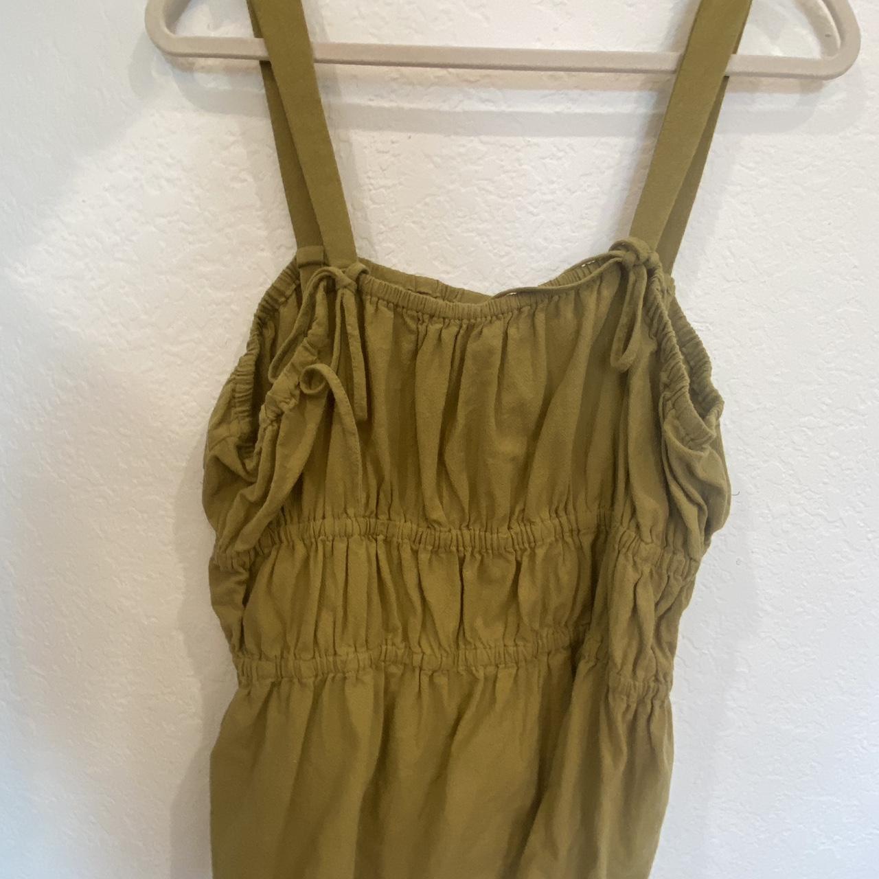Universal thread green peplum top. Worn just to try on. - Depop