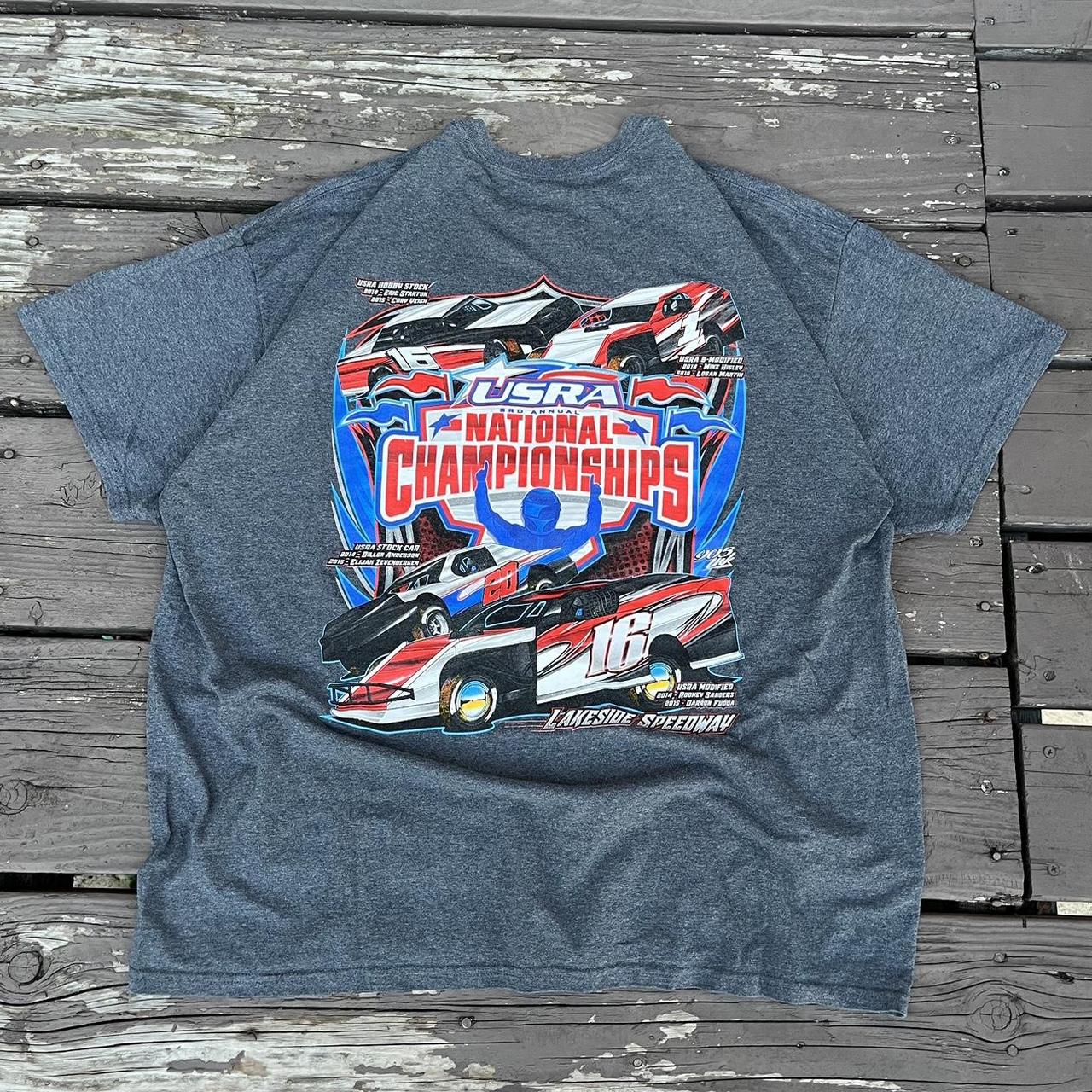 Y2K USRA National Championship Racing T-Shirt Men’s... | Depop