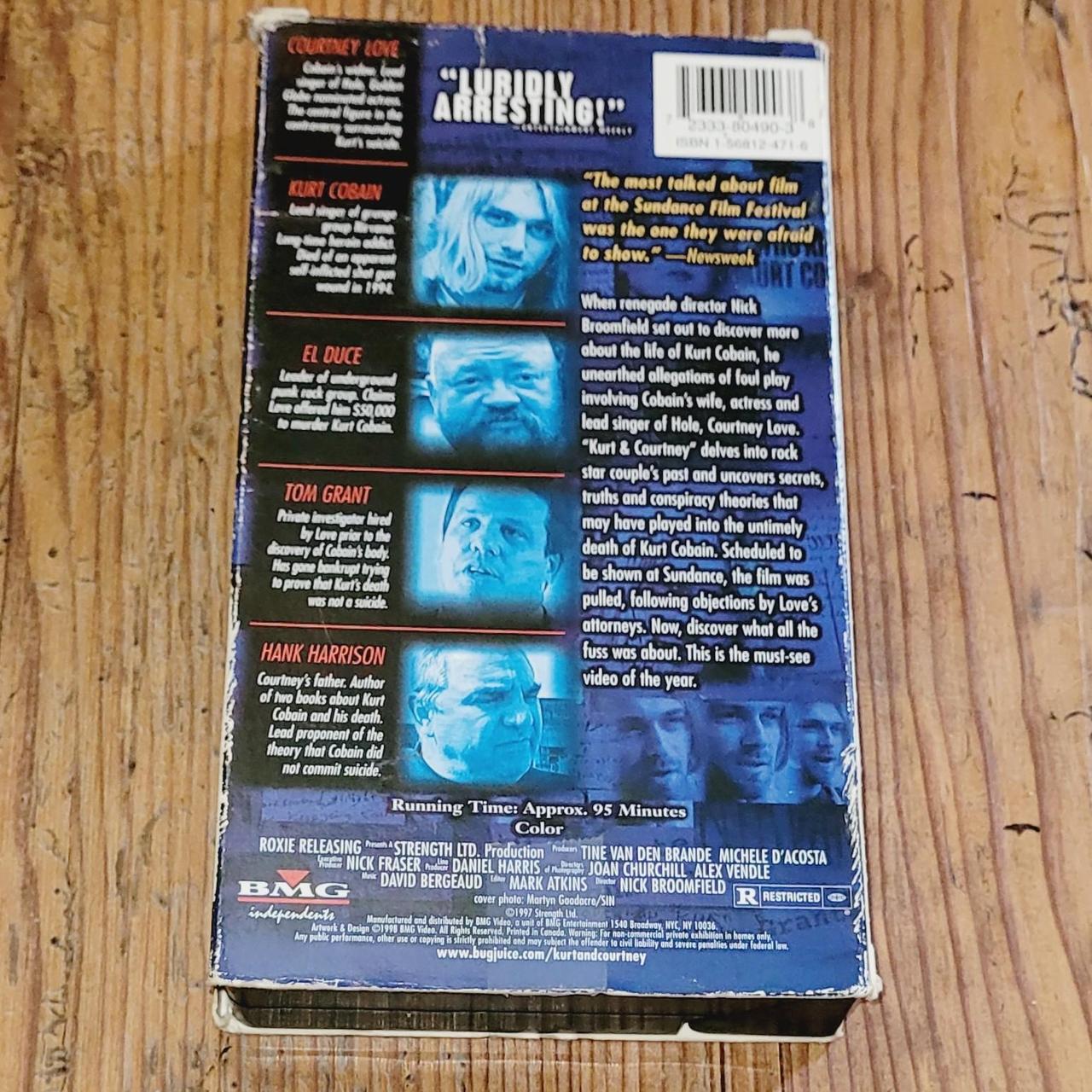 VERY RARE VHS**** Kurt & Courtney VHS 1998 Nick... - Depop