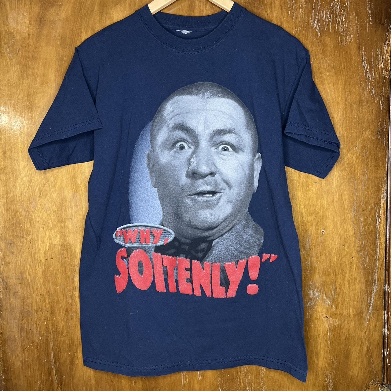 Vintage 1999 The Three Stooges Curly “Why, Soitenly”... - Depop