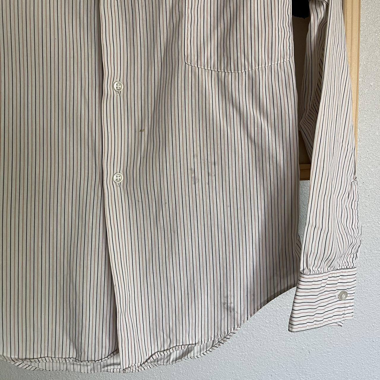 1950s Tom Sawyer sanforized striped button... - Depop