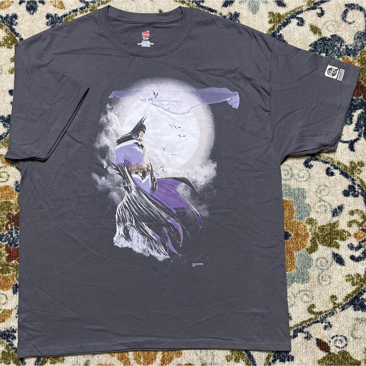 Batman Dark Knight Graphite DC Comics Grey Graphic T... - Depop